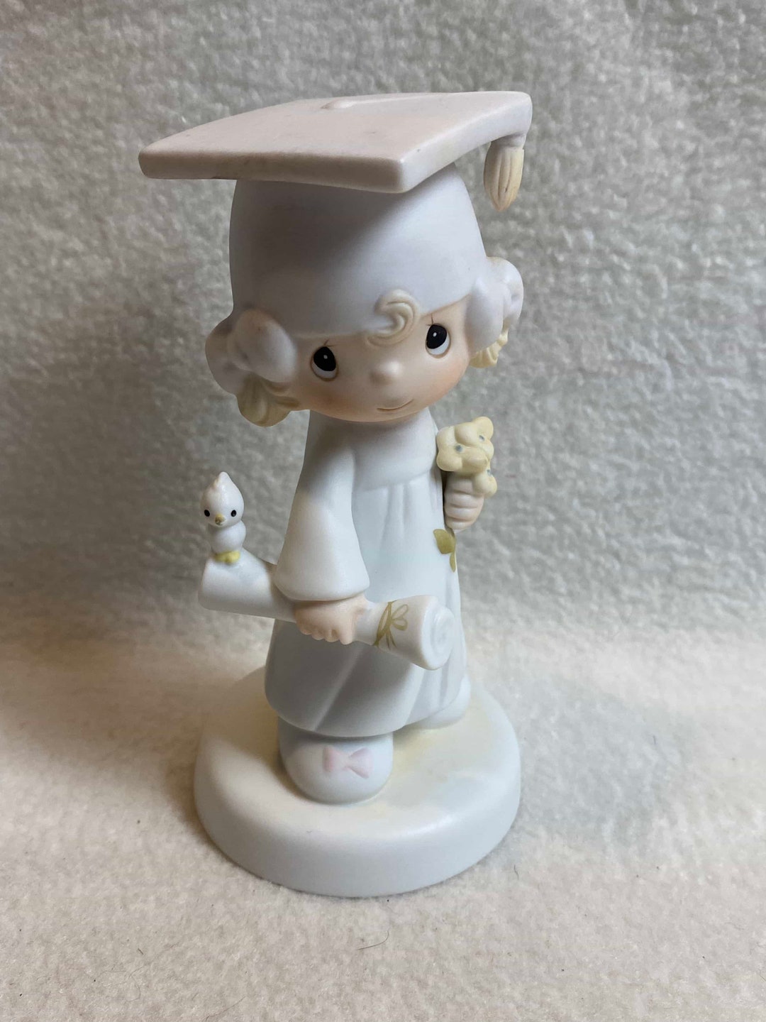 Vintage Jonathan and David Precious Moments Figurine - Girl With ...