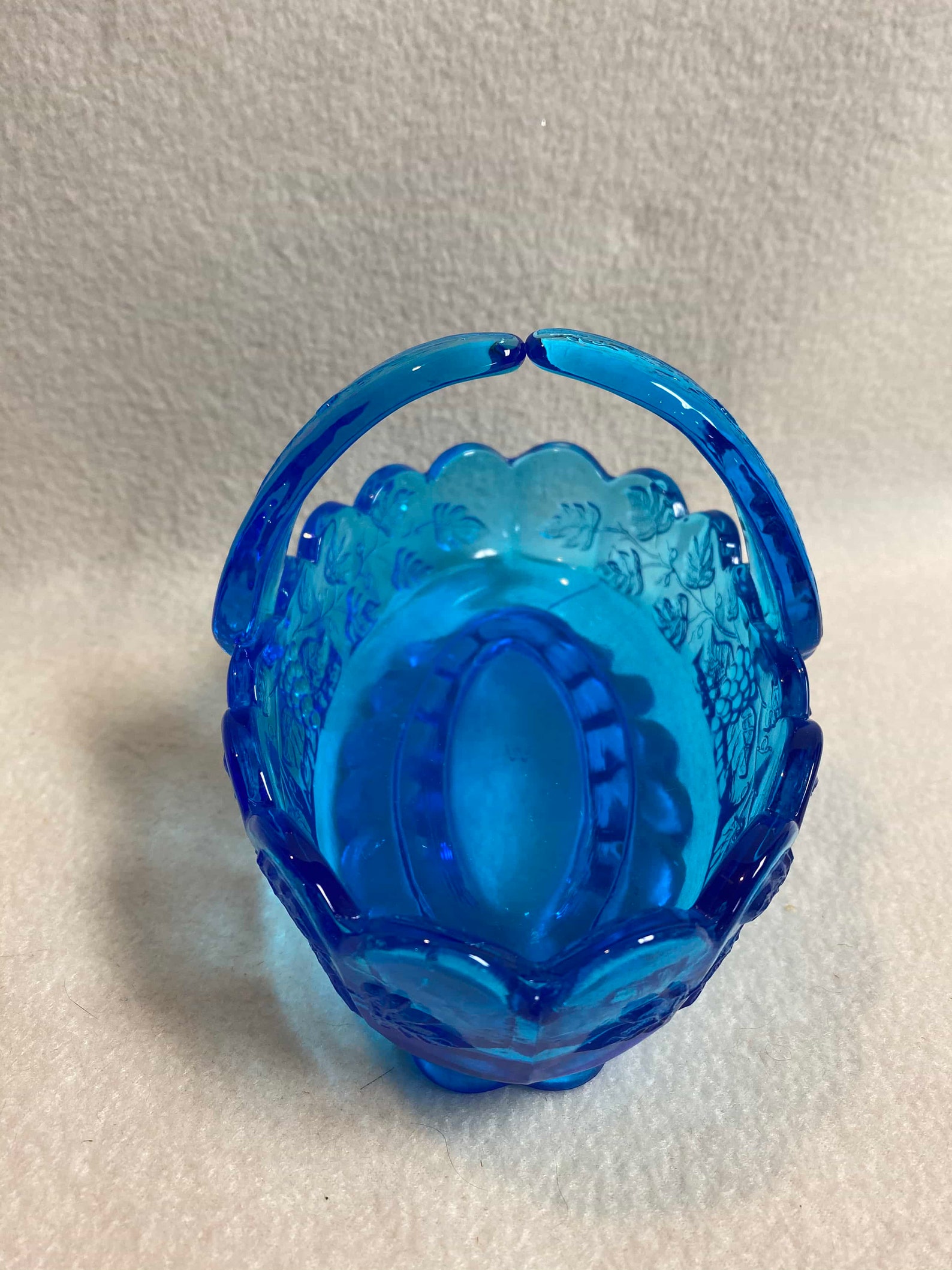 Westmoreland Blue Glass Candy/nut Dish With Scalloped Edges - Etsy