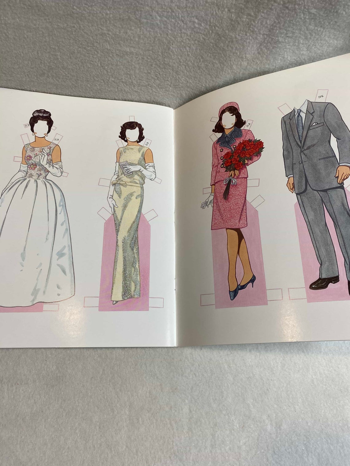 John F Kennedy and His Family Paper Dolls Book PR114 - Etsy