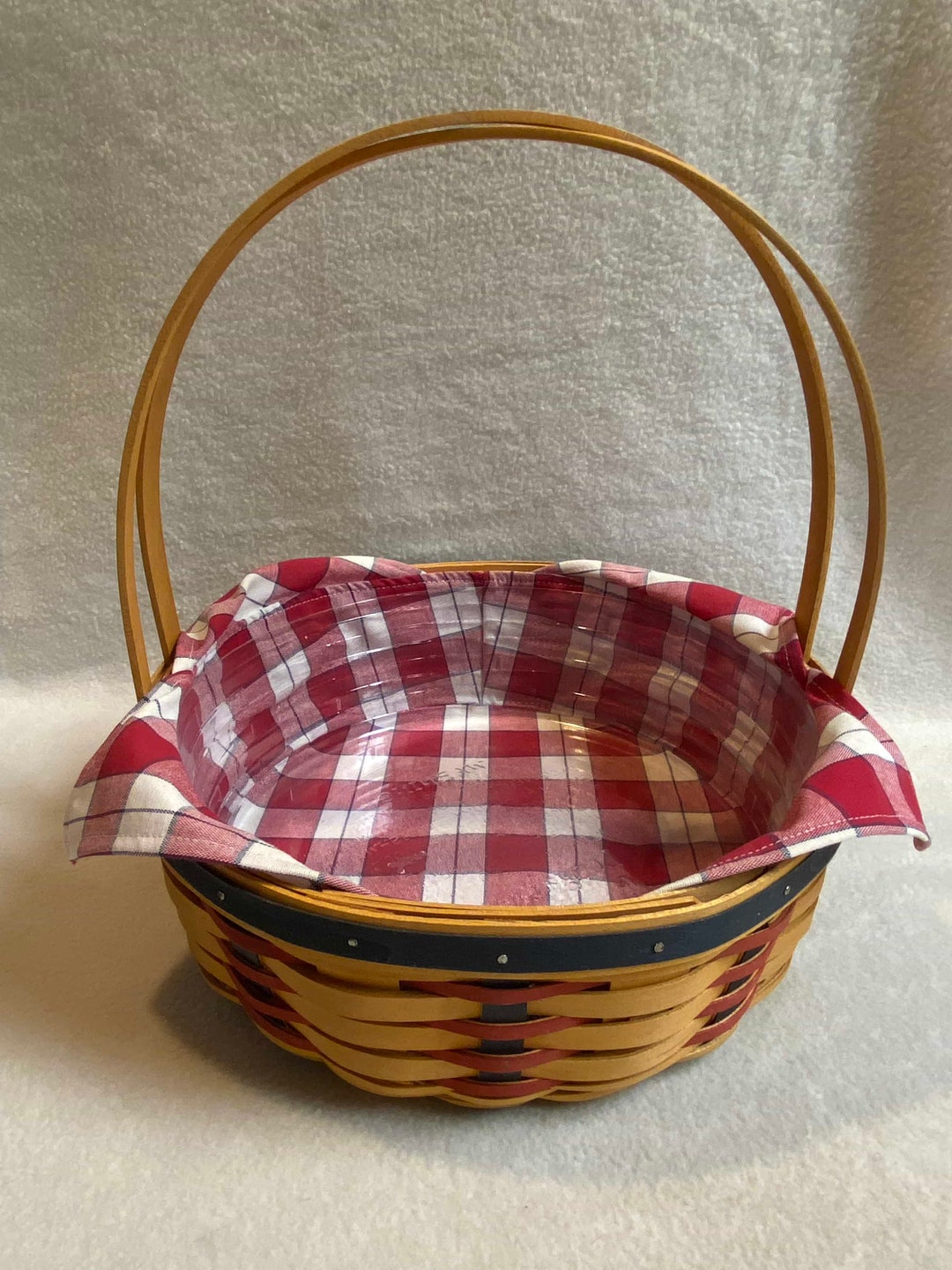 Longaberger 2002 Round All American Basket With Double Cross-over ...