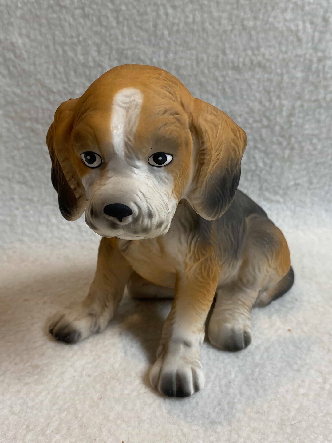 Sitting Brown/cream/rust Color Dog/puppy Figurine (#BCD545) - Etsy