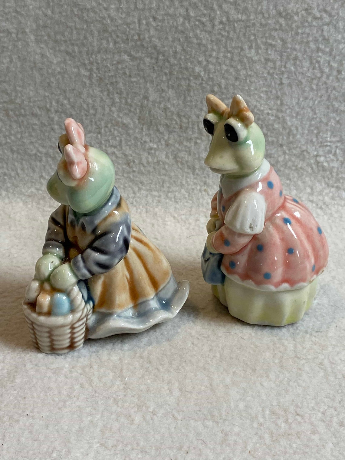 Vintage Fancy Dressed Lady Frog Figurines Set of 2 FIG899 - Etsy