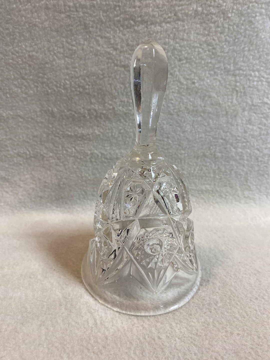 Imperial Clear Pressed Starburst Glass Hand Bell (#FIG1103) - Etsy