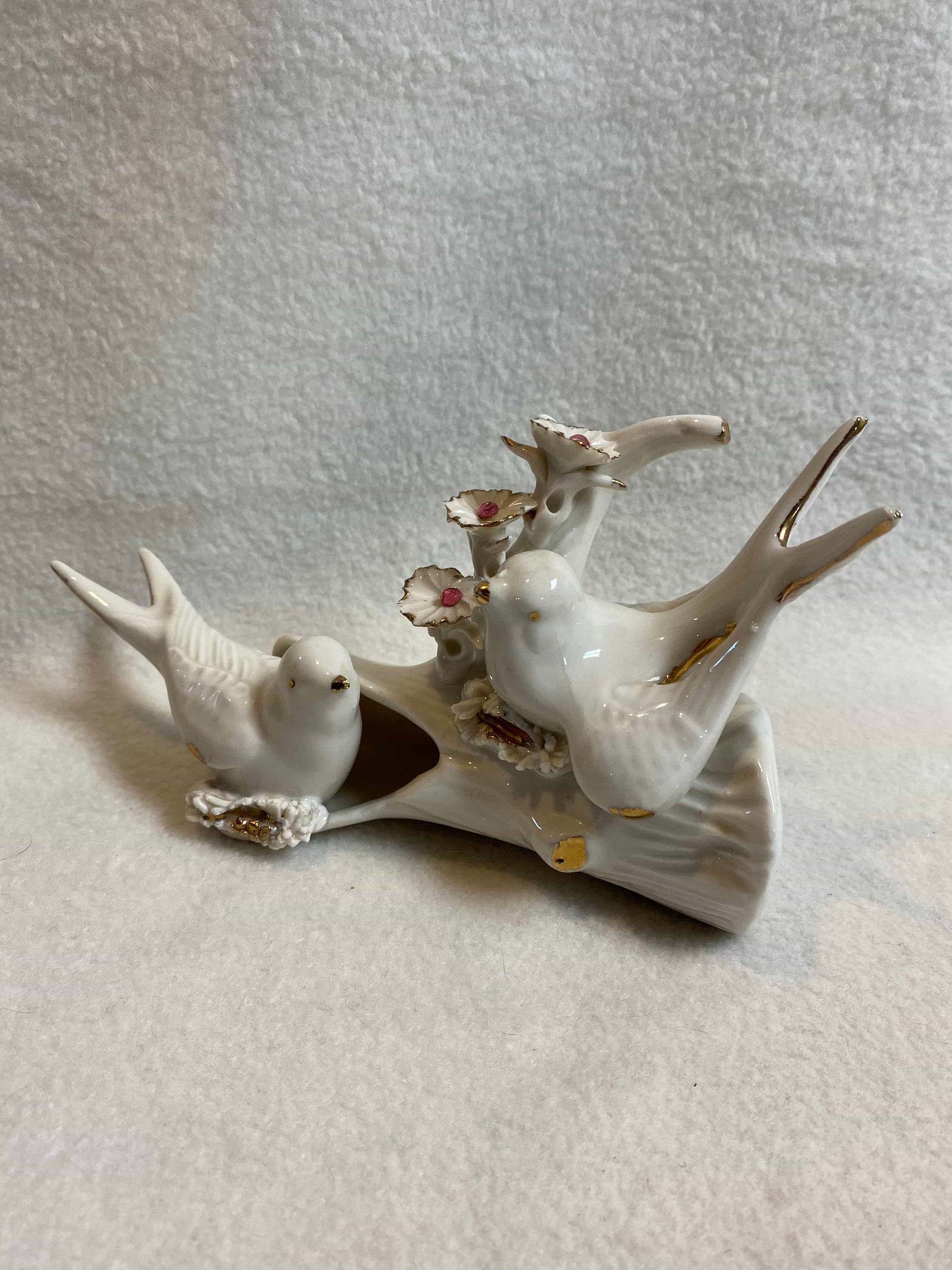 Collectibles Art & Collectibles Vintage Capodimonte Porcelain Bird on a ...