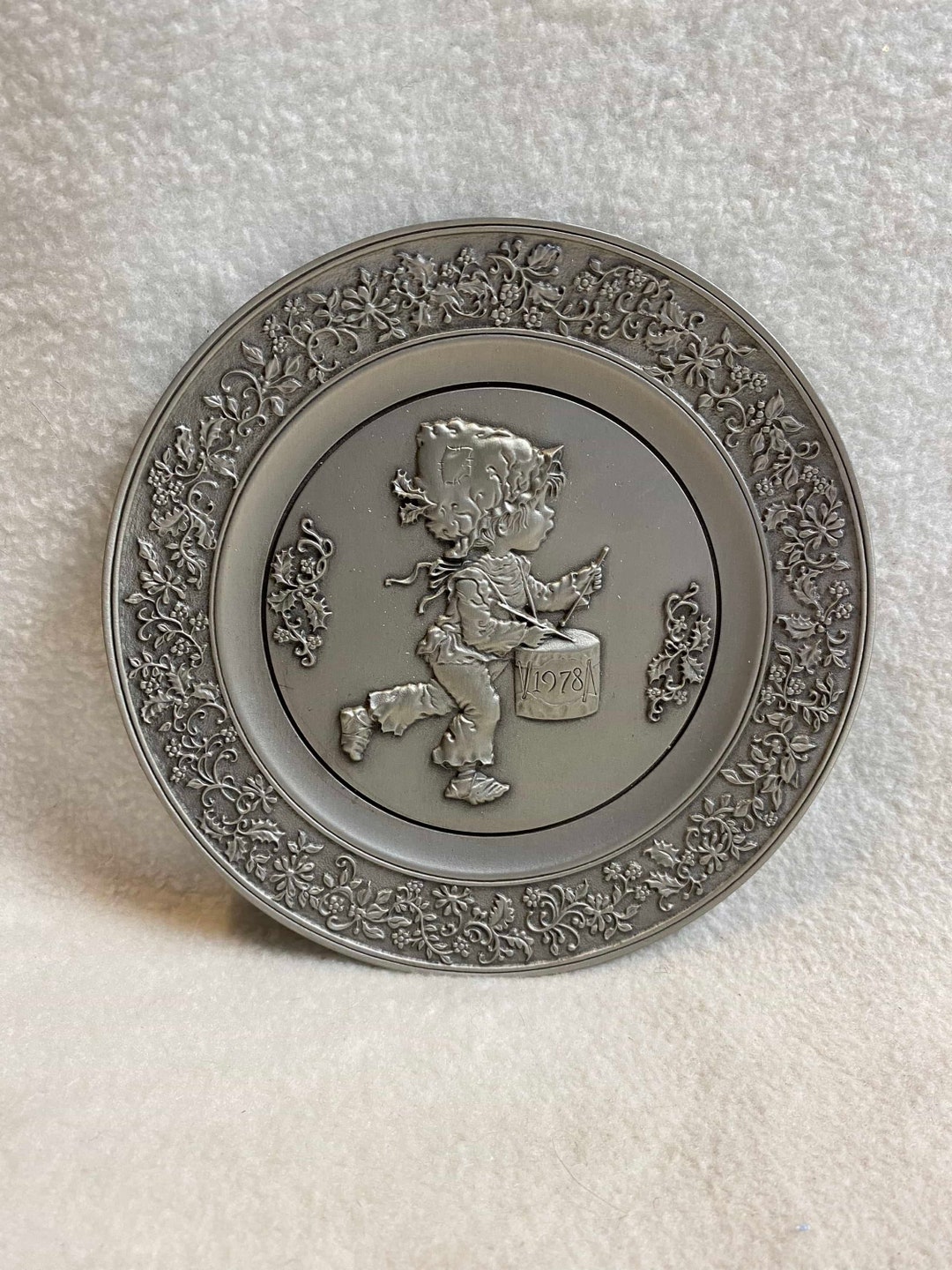 Vintage Hallmark Pewter Collectible Plate - 'the Legend of the Little ...