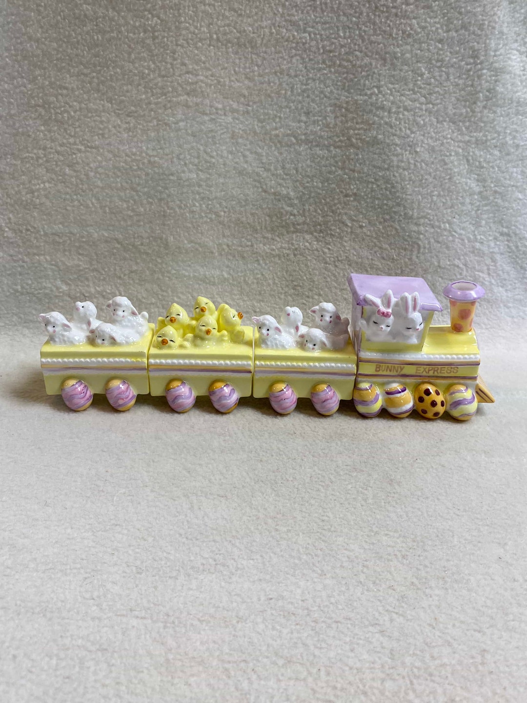 Vintage Schmid Bunny Express Easter Train - 4 Pieces (#FIG1253) - Etsy