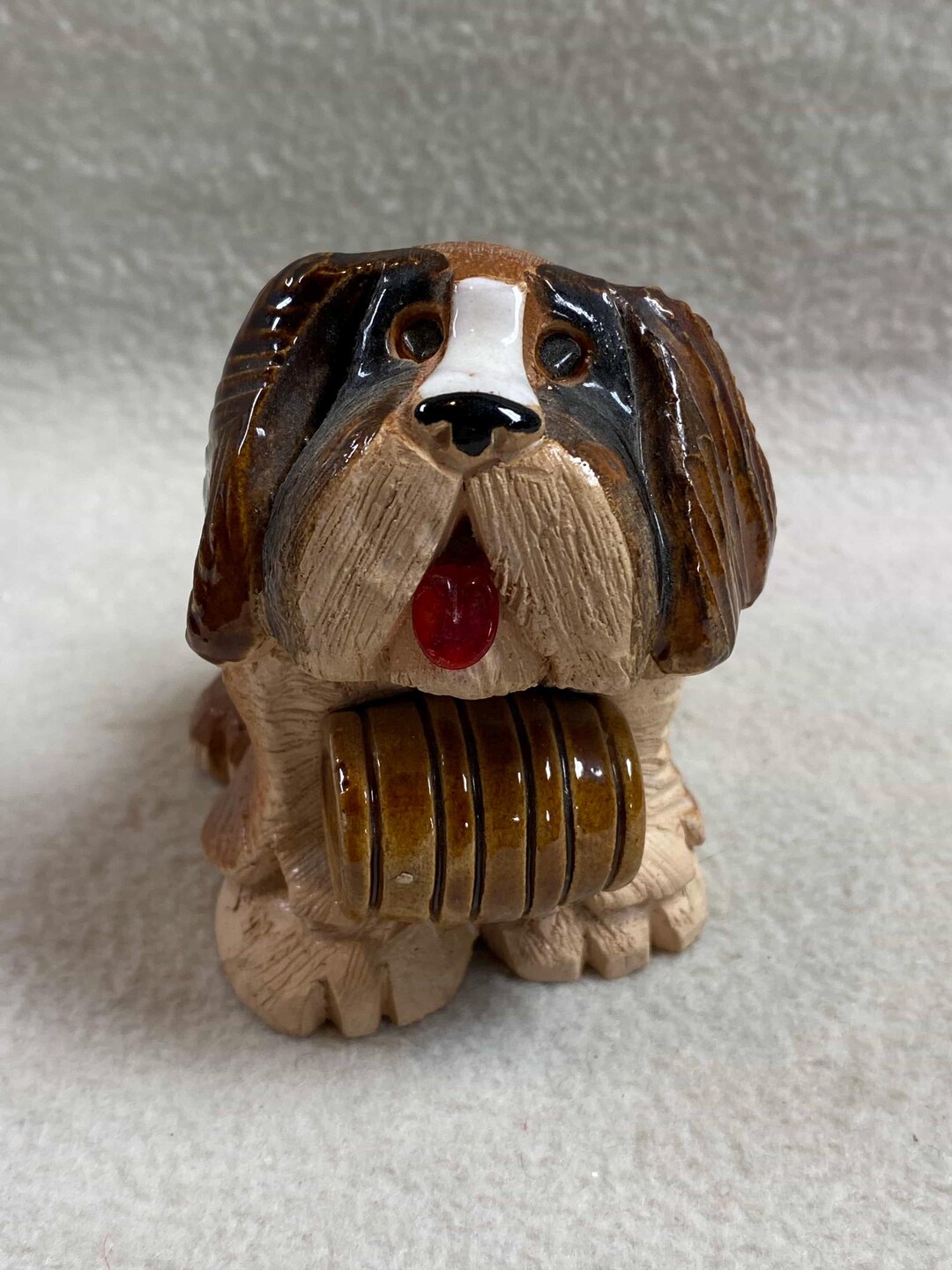Vintage Artesania Rinconada - St Bernard Dog Figurine (#BCD774) - Etsy