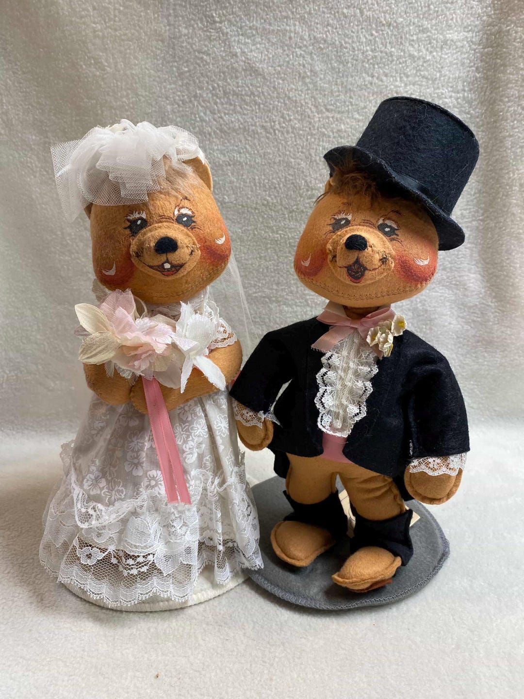 Annalee Dolls - Bride and Groom Bears - 1991 (#AL291) - Etsy