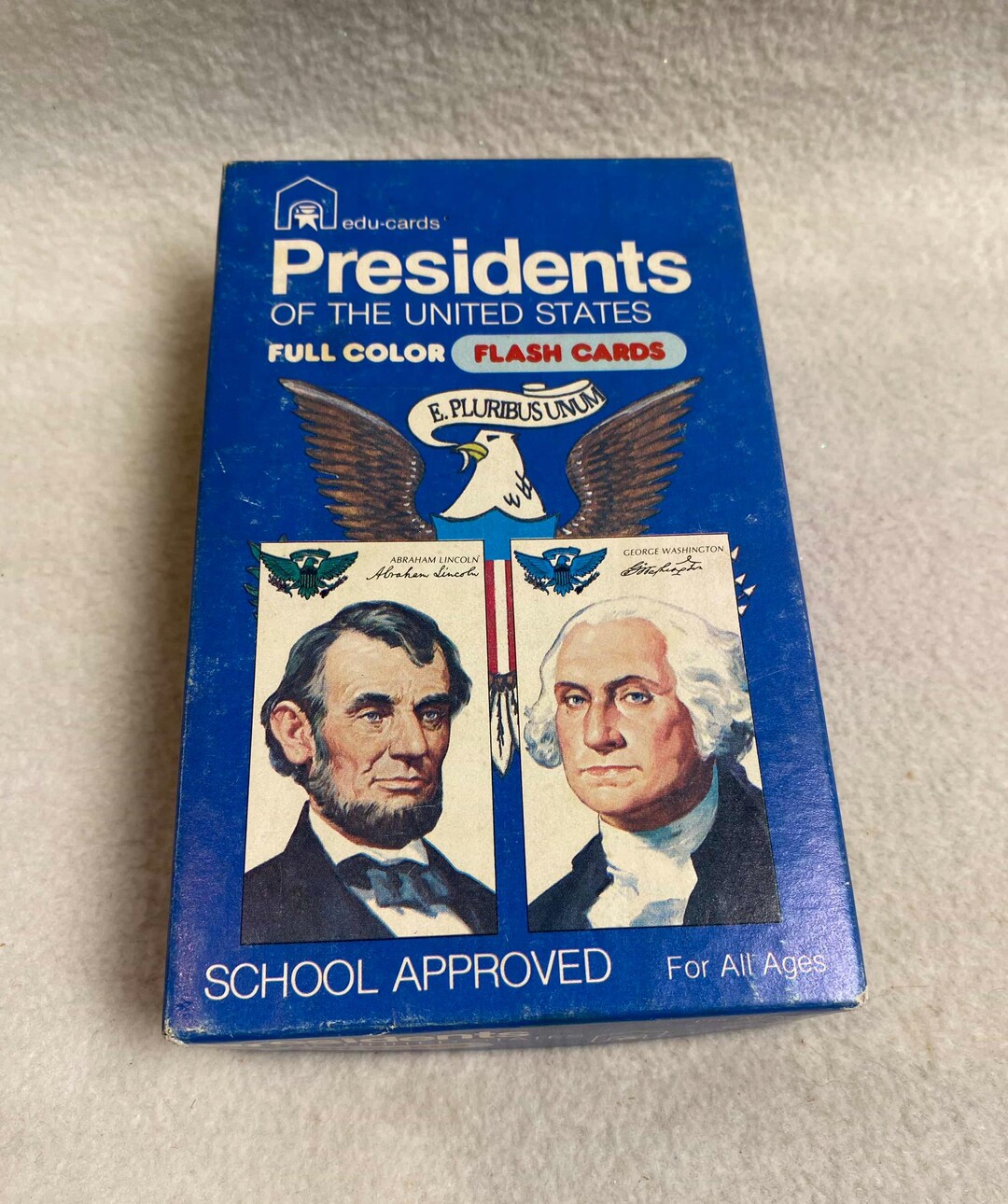 Vintage Edu-cards Presidents of the United States Flash Cards in Box ...