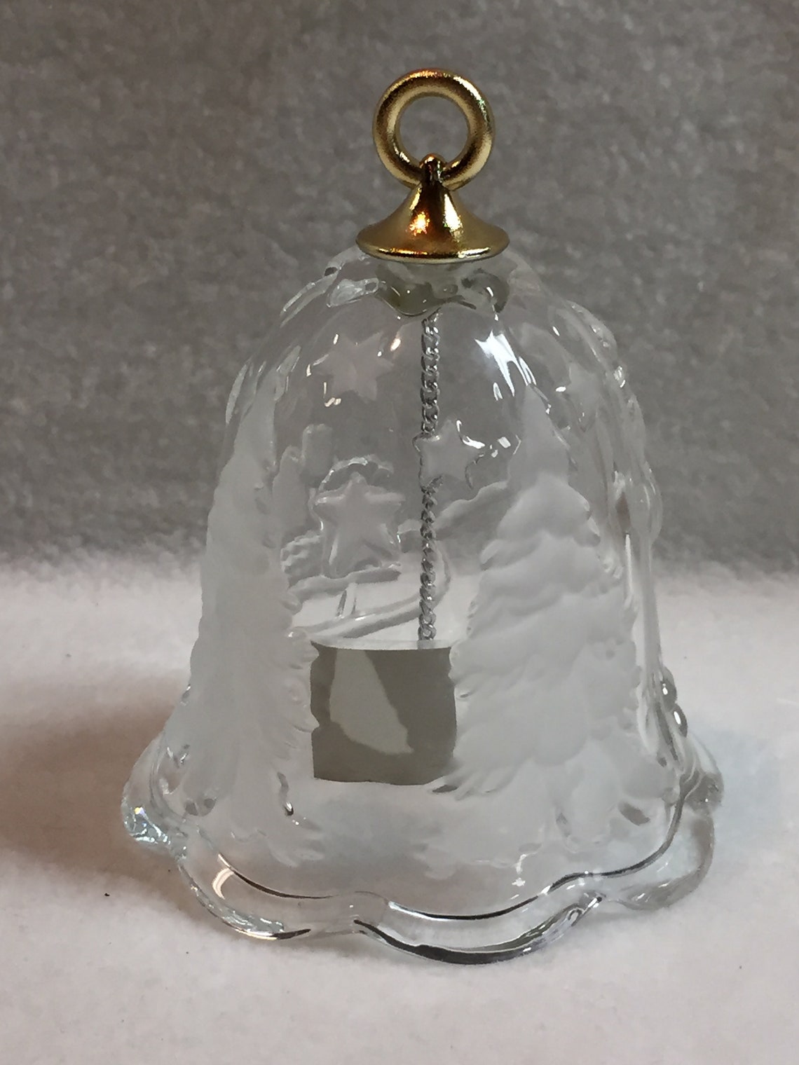 Mikasa (germany) Clear/frosted St. Nicholas With Sleigh and Trees ...