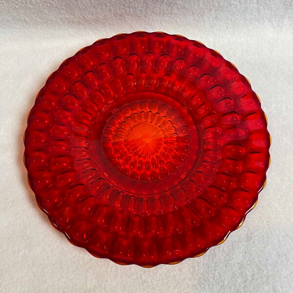 Ruby Red Dish - Etsy