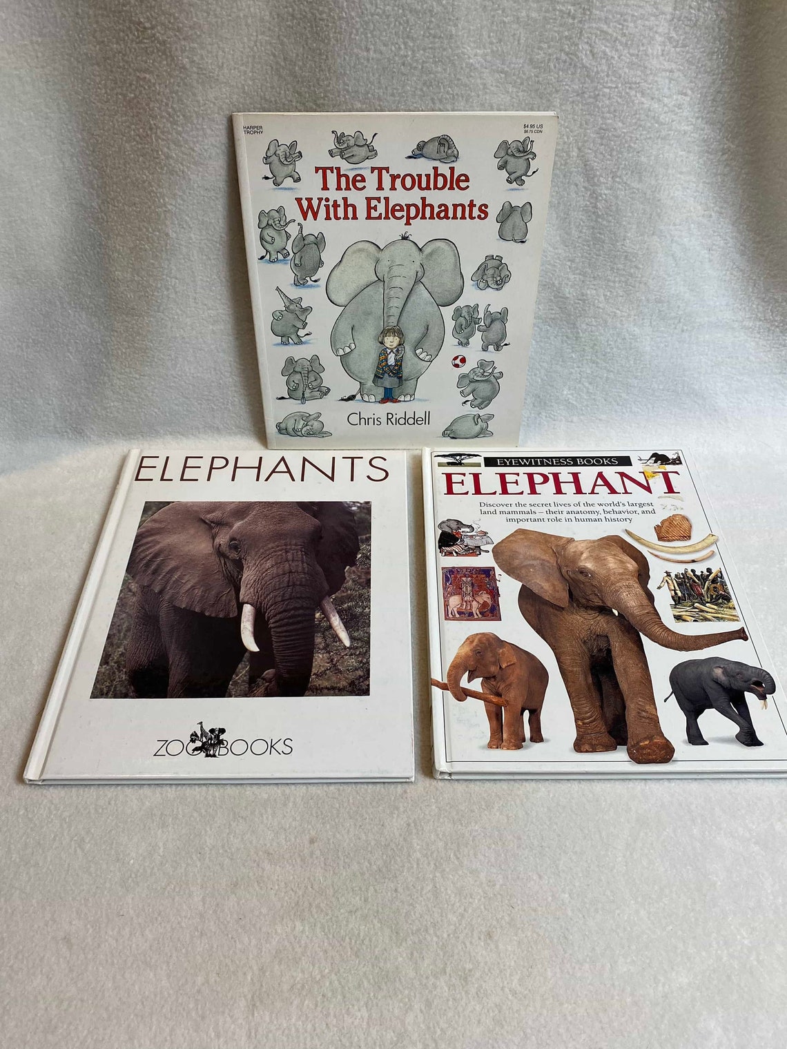 Vintage Children's Books - Elephants - Set of 3 (#BK374) - Etsy