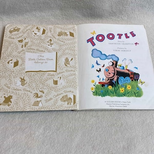 Vintage Little Golden Book (1945) - 'tootle' (#BK289) - Etsy