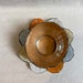 Vintage Japan Iridescent Hand-painted Lotus Bowl With Saucer and Spoon ...