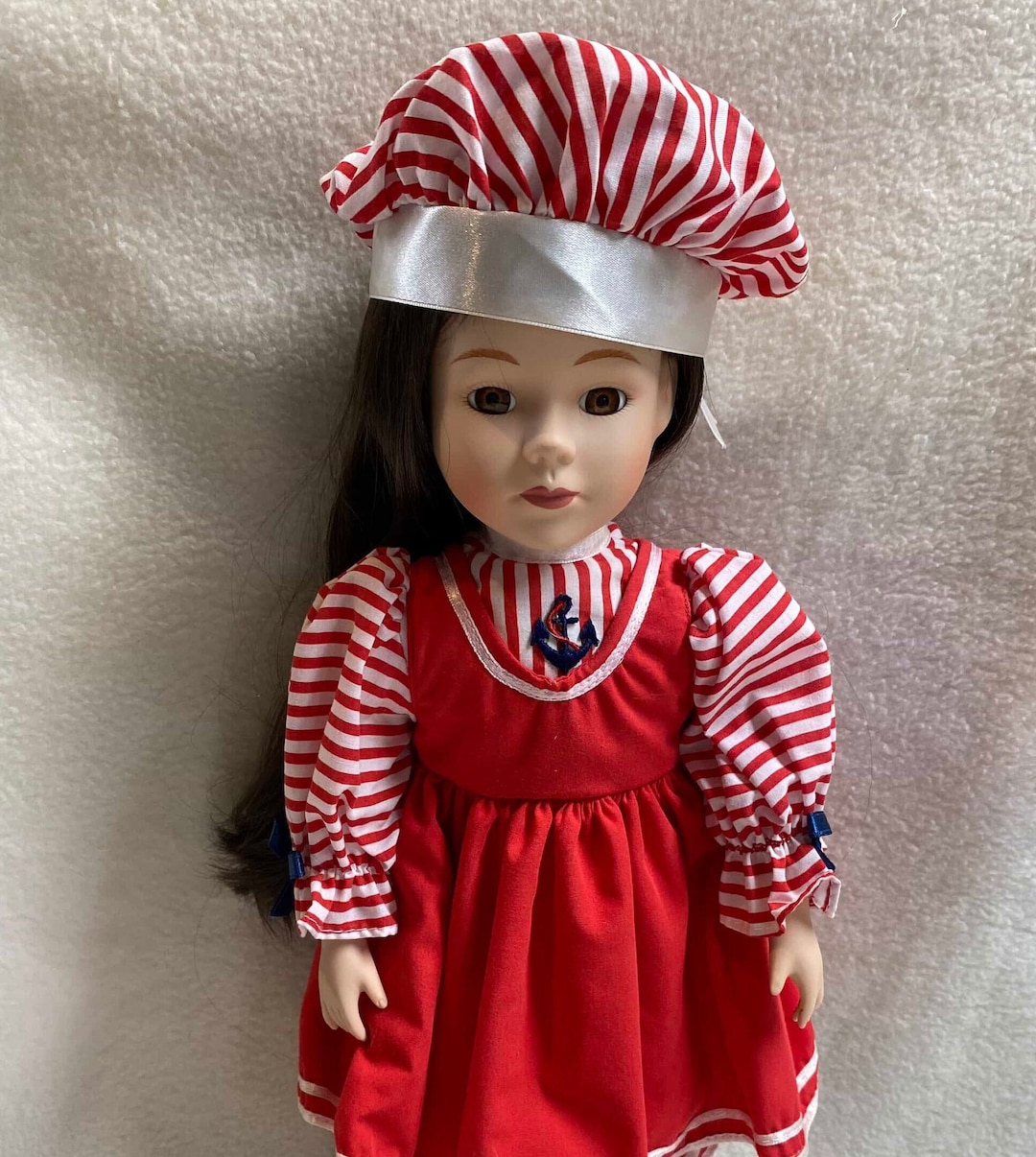 Vintage Jcpenney Collectible Porcelain Doll in Sailor Dress - in ...