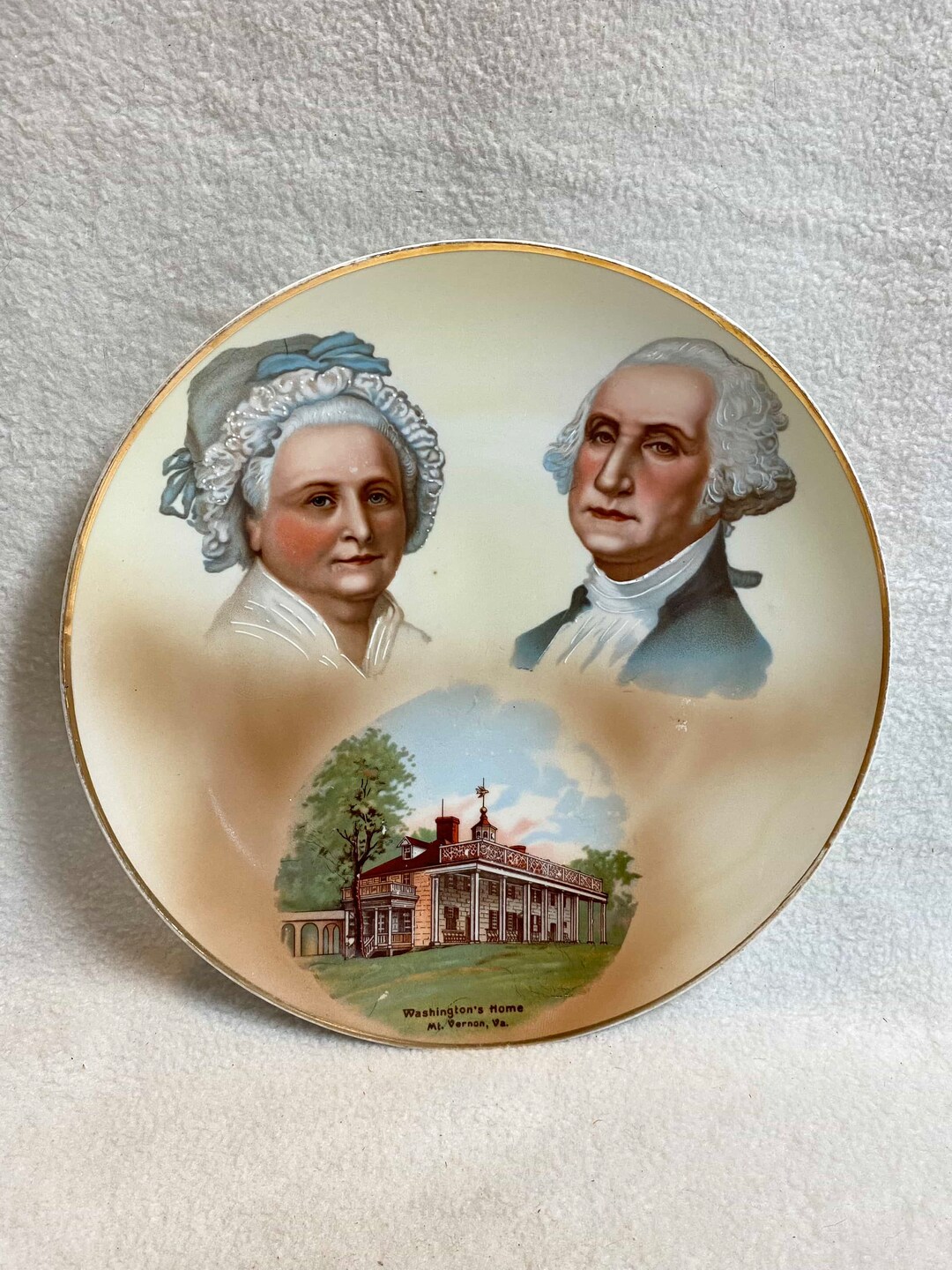 Vintage George and Martha Washington Collector Plate (#PR174) - Etsy