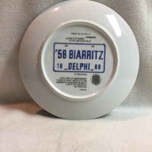Delphi Dream Machines Collector Plate '58 Biarritz' PLT443 - Etsy