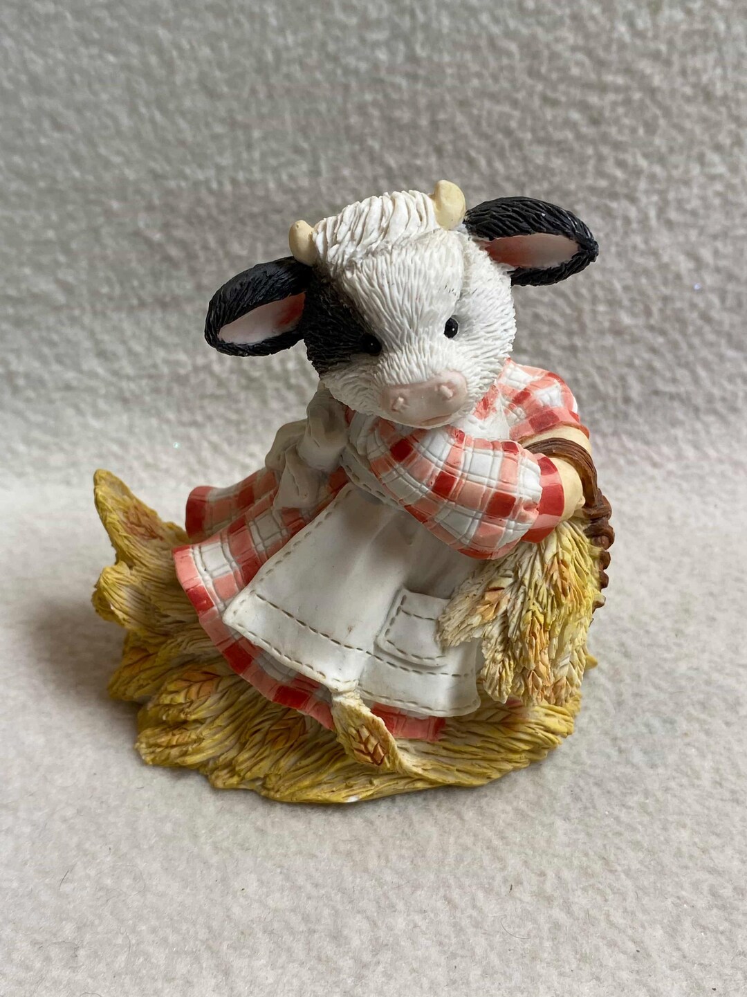 Mary's Moo Moos Figurine - Cow With Wheat - 'outstanding in Your Own ...