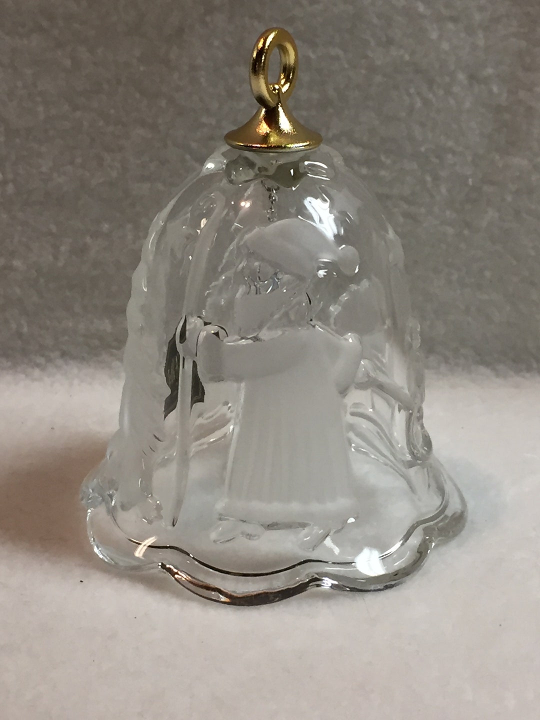 Mikasa (germany) Clear/frosted St. Nicholas With Sleigh and Trees ...