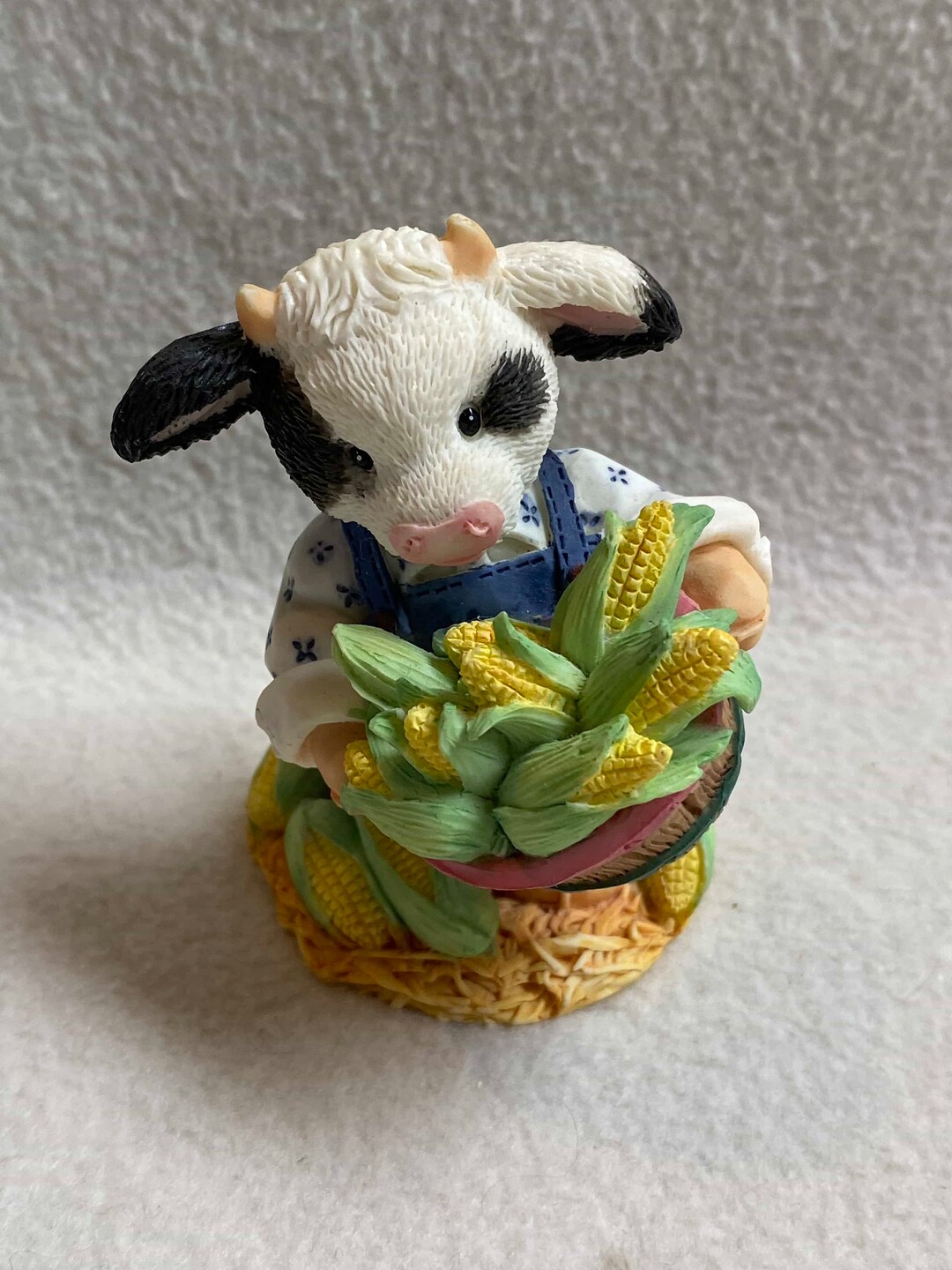 Mary's Moo Moos Figurine - Cow With Corn - 'aw Shucks! This is All That ...