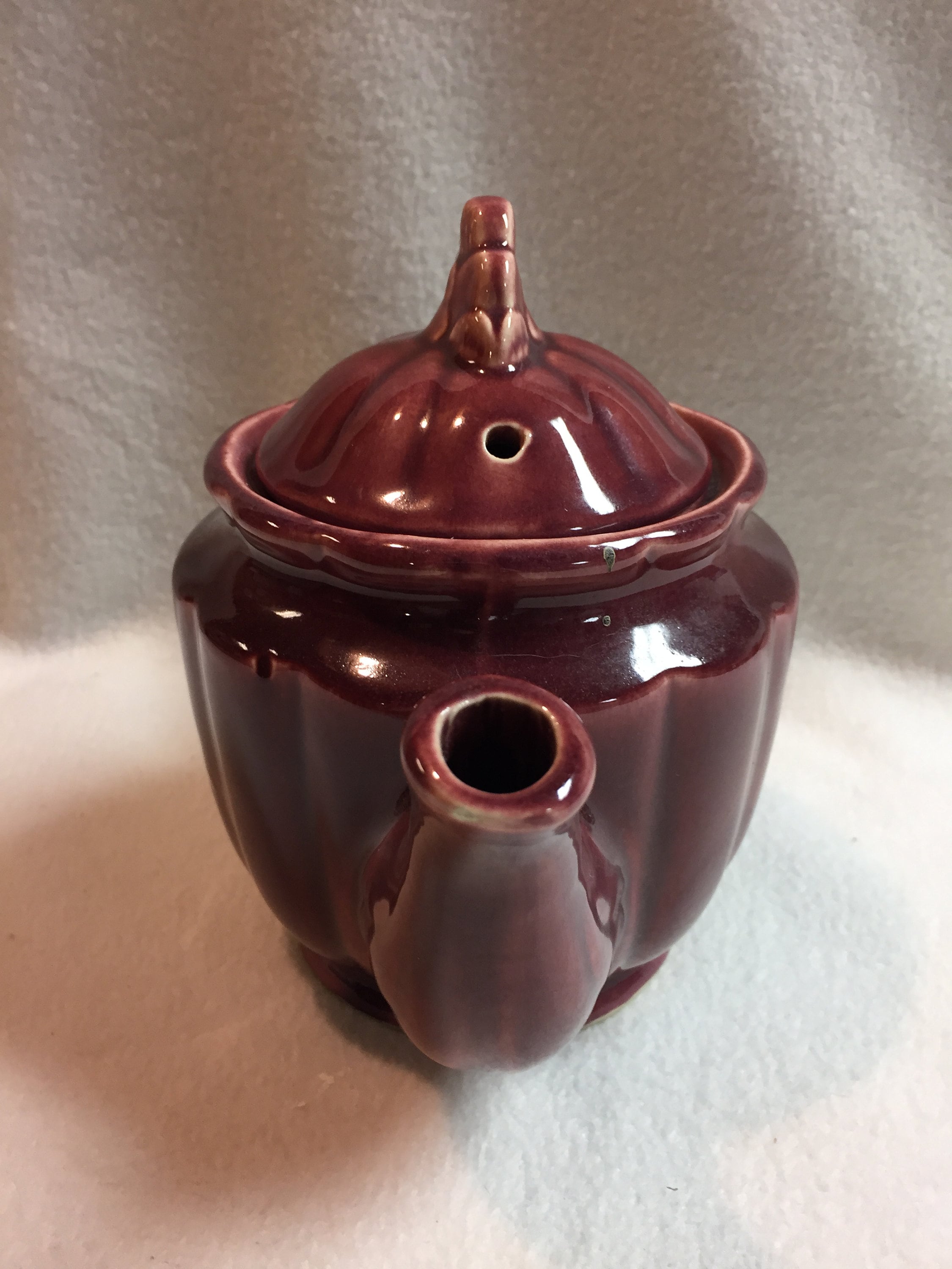 Shawnee Crimson-colored Rosette Teapot TP015 - Etsy