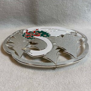 Vintage William A Rogers (oneida) Silverplate Holiday Swan Trivet - in ...