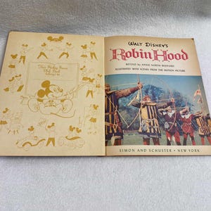 Vintage First Edition Micky Mouse Club Children's Book (1955) - 'robin ...