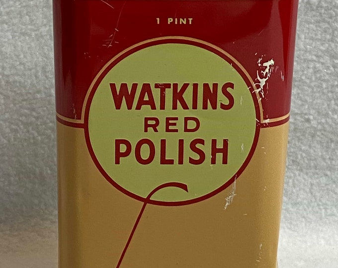 Vintage J.R Watkins Red Polish Tin for Display (W355) - Etsy