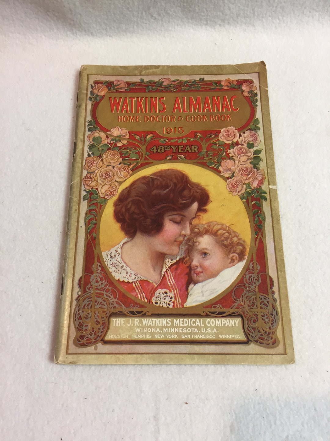 J.R. Watkins Medical Company 1915 Almanac, Home Doctor and Cook Book ...