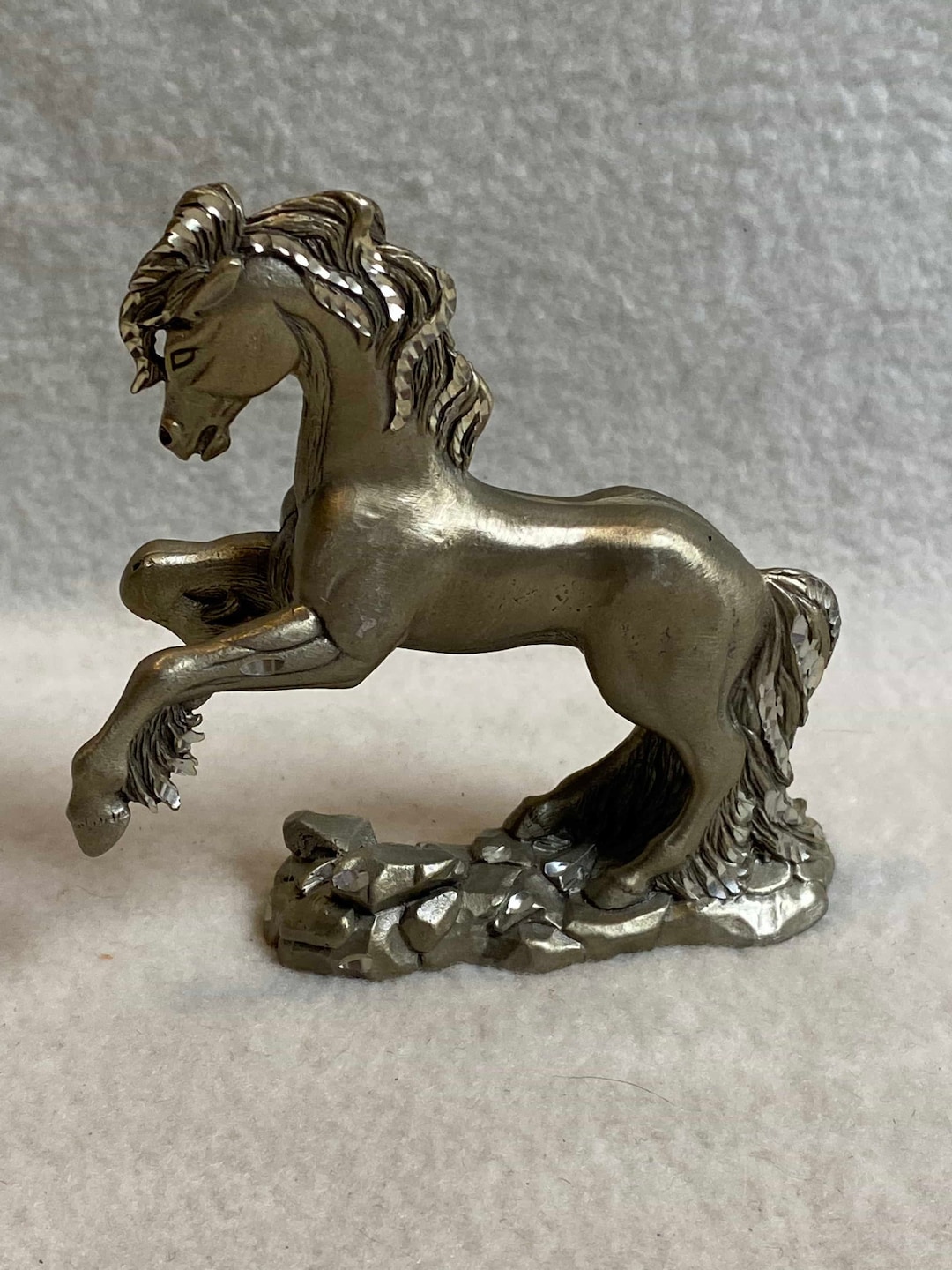 Vintage Masterworks Pewter Horse Figurine (#FIG1015) - Etsy