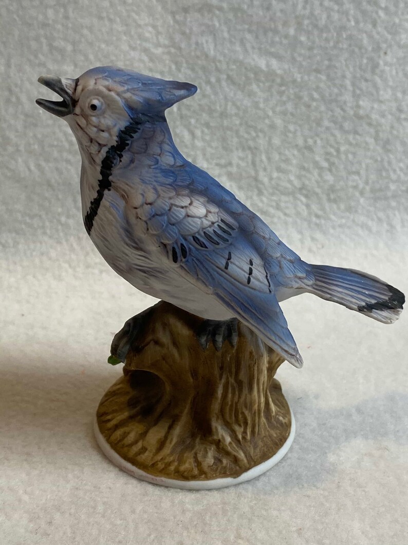 Lefton Handpainted Blue Jay Figurine BCD275 | Etsy