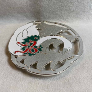 Vintage William A Rogers (oneida) Silverplate Holiday Swan Trivet - in ...