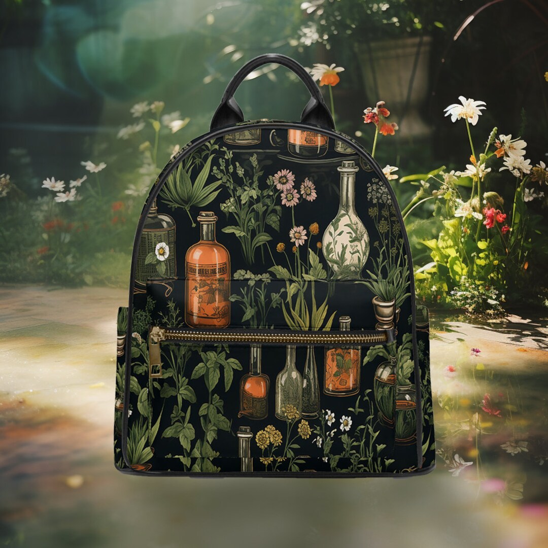Goblincore Witchie Vegan Leather Backpack Dark Academia Cottagecore ...