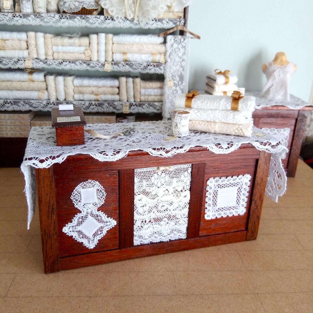 Miniature Lace Shop Display Counter - Etsy UK