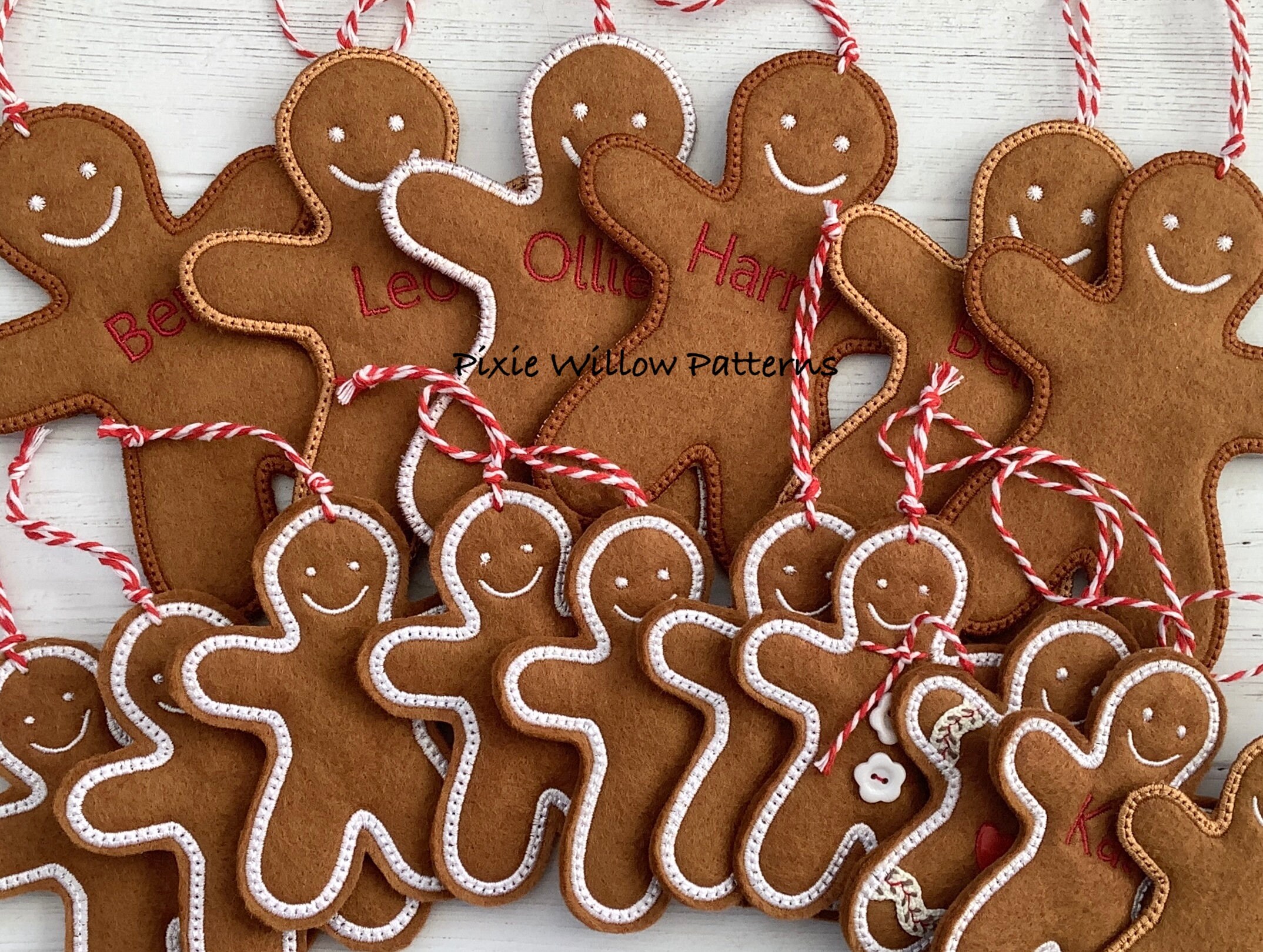 ITH Gingerbread Man Machine Embroidery Design. Christmas in the Hoop ...