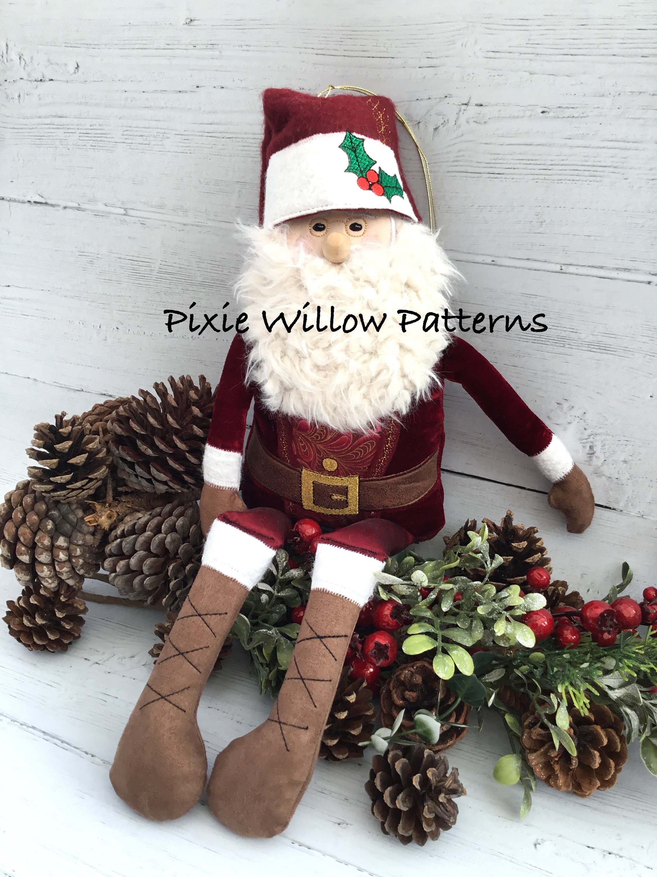 ITH Father Christmas Doll. in the Hoop Santa Stuffie for 5x7 | Etsy