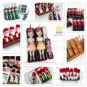 ITH Gingerbread Man Christmas Tree Decoration Pattern. Machine ...