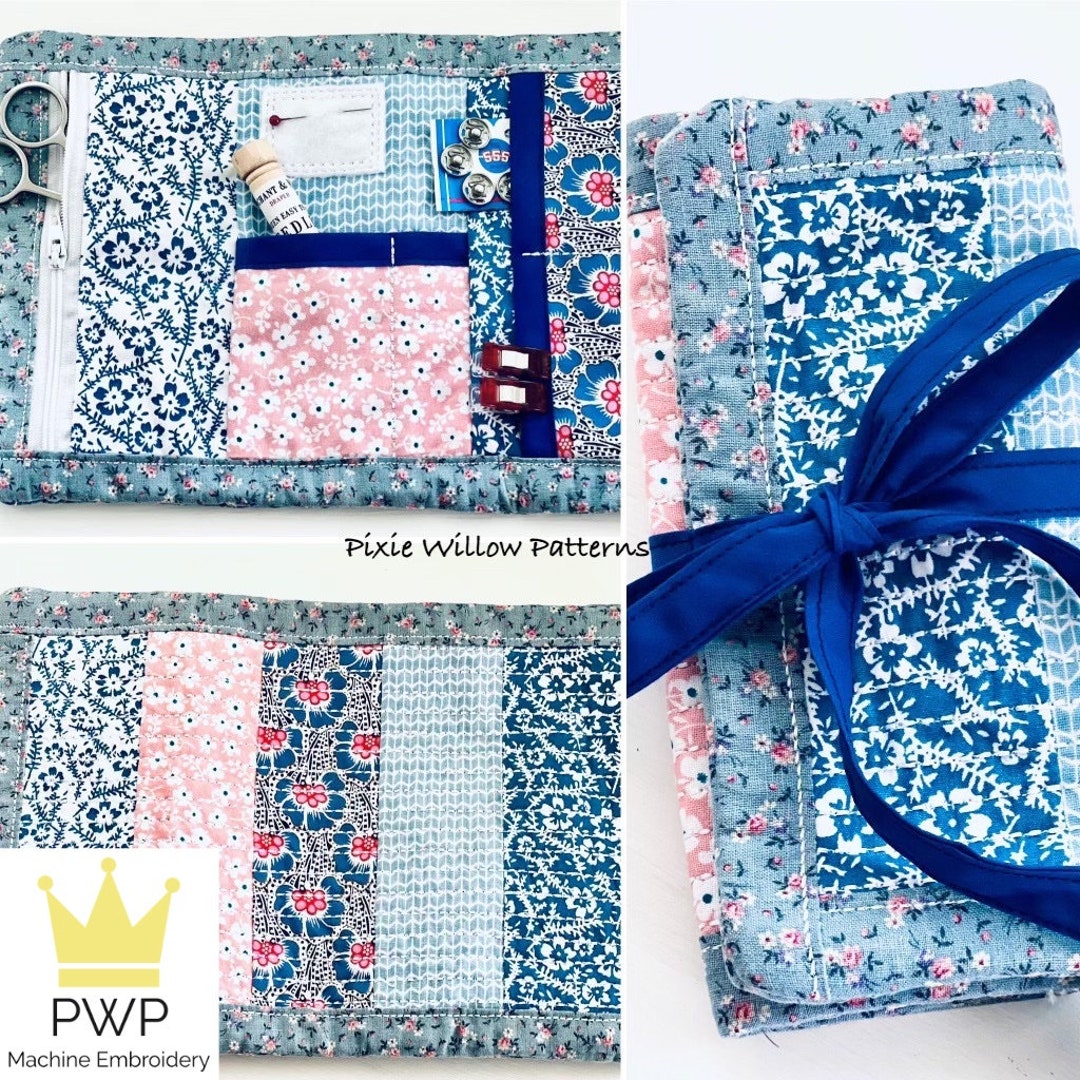 In the Hoop Travel Sewing Kit Roll Pattern. ITH Machine Embroidery ...