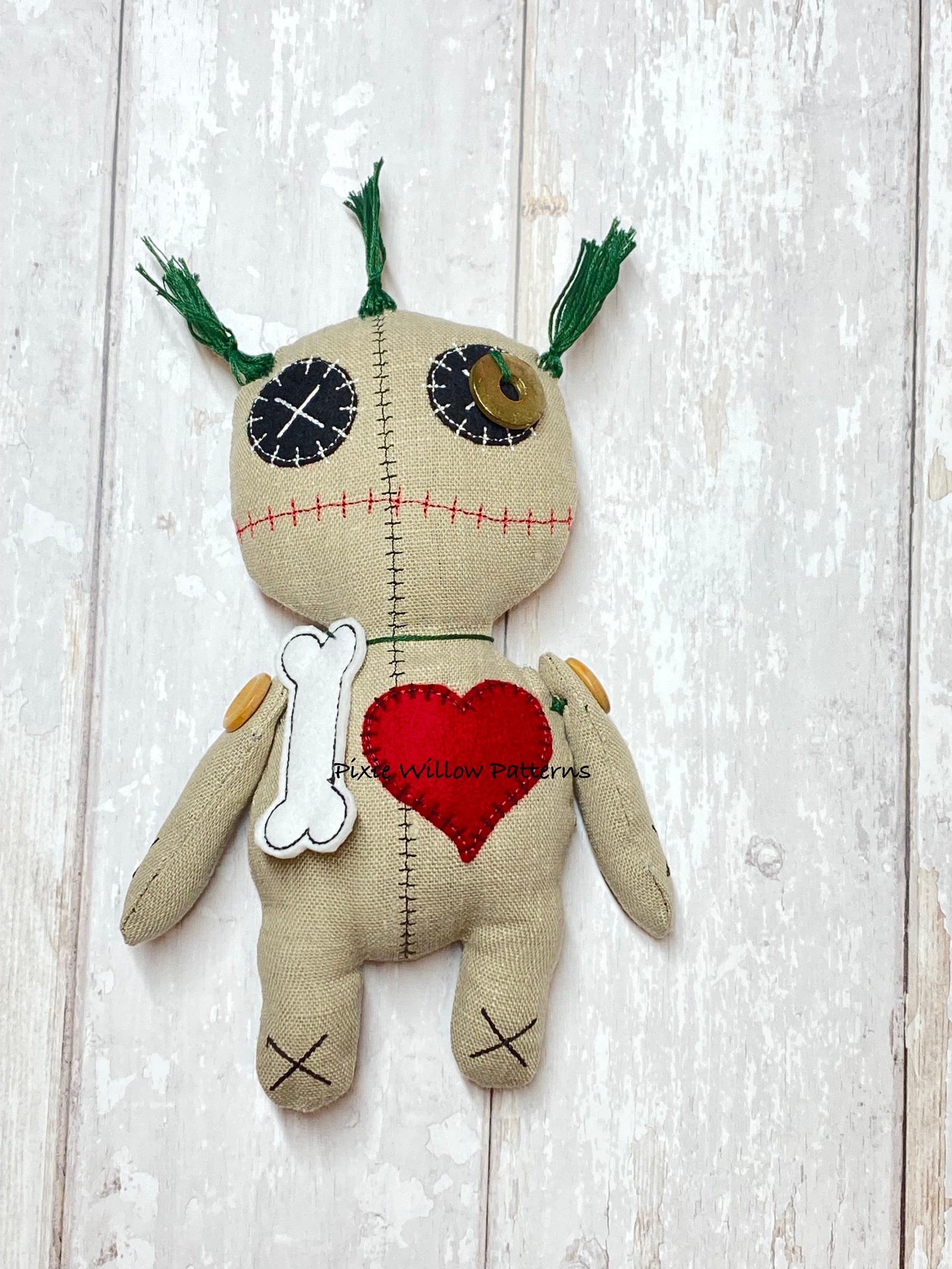 ITH Voodoo Doll Stuffie / in the Hoop Double-sided Zombie Doll - Etsy