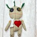 ITH Voodoo Doll Stuffie / in the Hoop Double-sided Zombie Doll for 6x10 ...