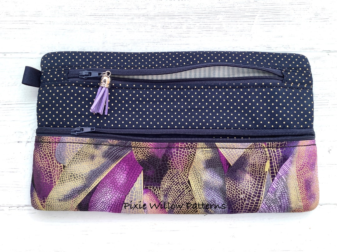 In the Hoop Double Front Pocket Zipper Bag Design. ITH Bag for 5x7 ...