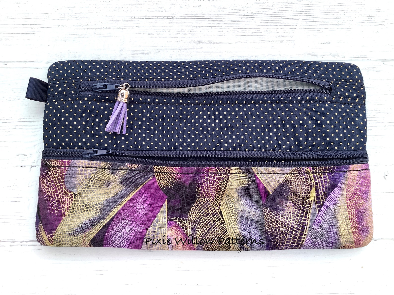 In the Hoop Double Front Pocket Zipper Bag Design. ITH Bag for - Etsy