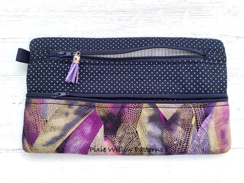 In the Hoop Double Front Pocket Zipper Bag Design. ITH Bag for - Etsy