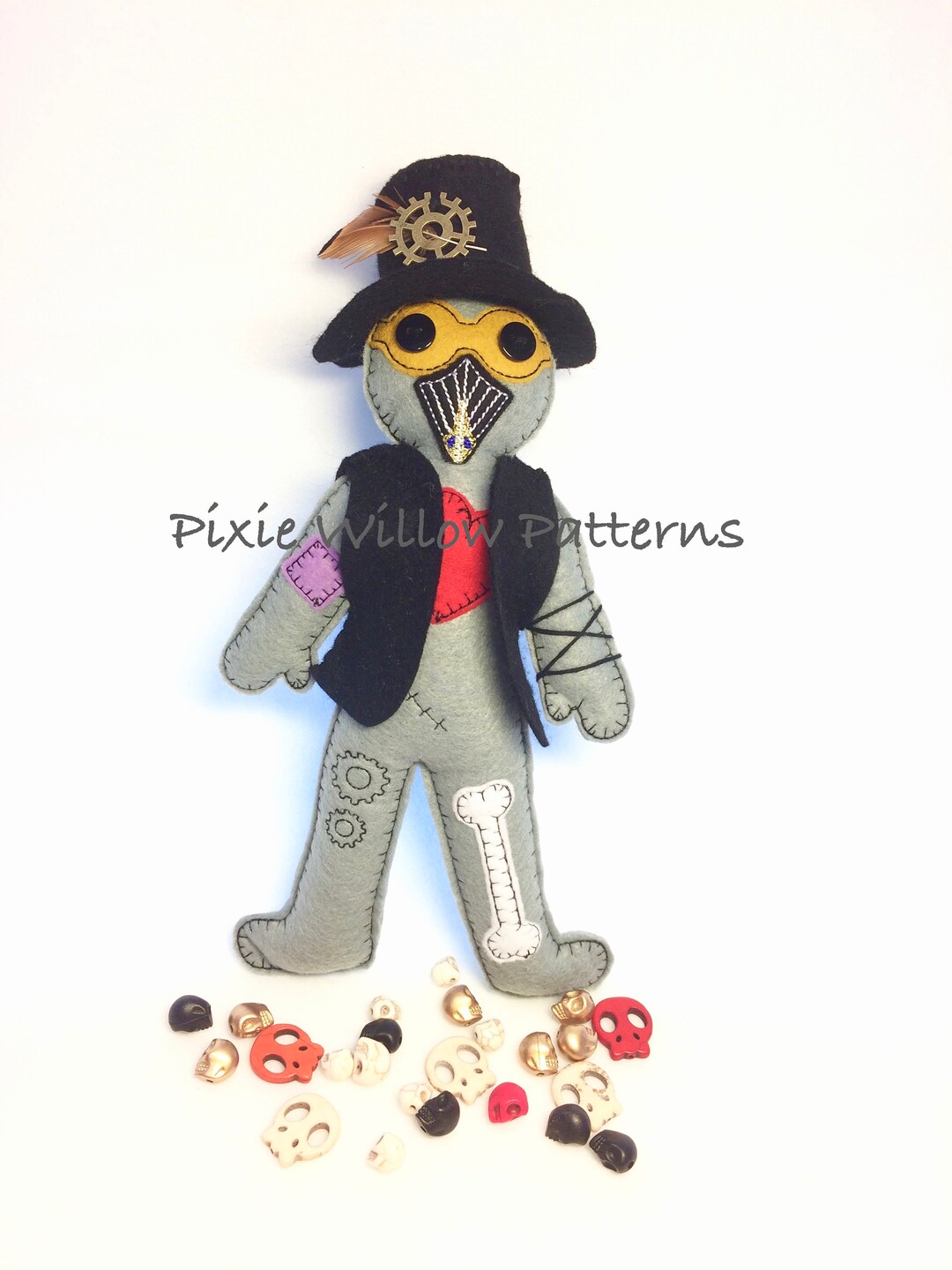 ITH Steampunk Voodoo Doll for 5×7 & 6×10 Hoops. Machine Embroidery ...