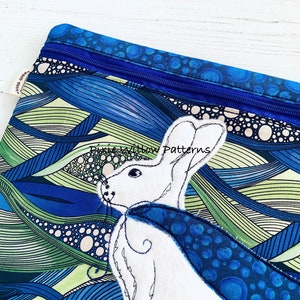 ITH Zipper Bag With Hare Applique, in the Hoop Machine Embroidery Design for 6x10 and 9x12 Hoops ...
