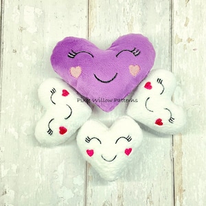 ITH Heart Stuffie, Machine Embroidery Pattern (for 4x4, 5x7, 6x10 ...