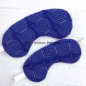 ITH Sleep Mask. in the Hoop, Machine Embroidery Quilted Sleeping Mask ...