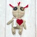 ITH Voodoo Doll Stuffie / in the Hoop Double-sided Zombie Doll for 6x10 ...