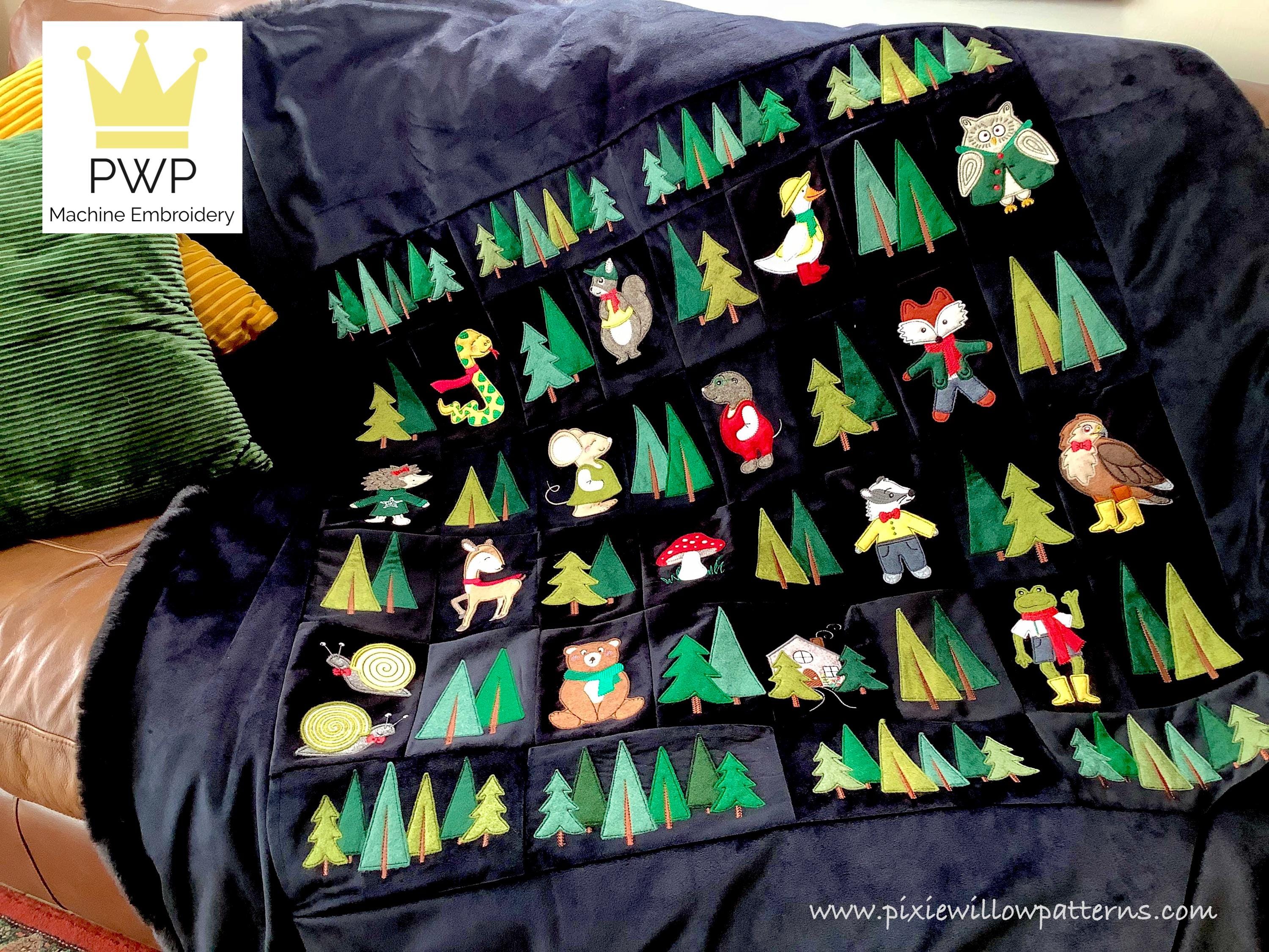 Mole Applique, Machine Embroidery Pattern: Woodland Animal Design for ...