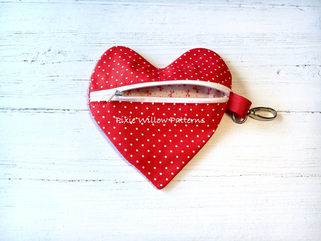 ITH Heart Zipper Bag: Machine Embroidery Design (for 4x4, 5x7 & 6x10 ...